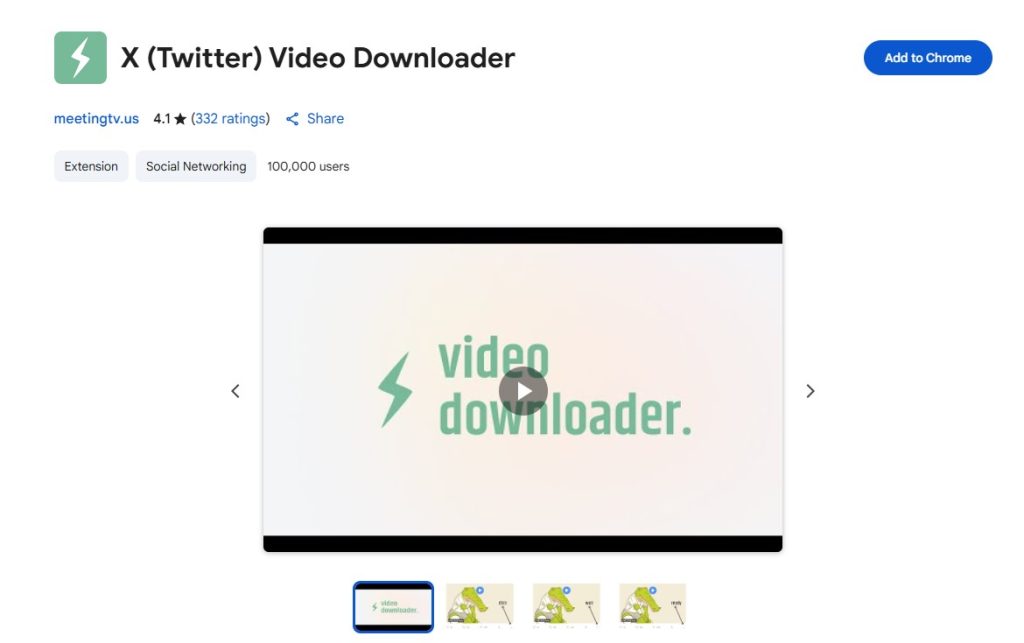 Browser extensions for saving Twitter videos - SnapTwitter